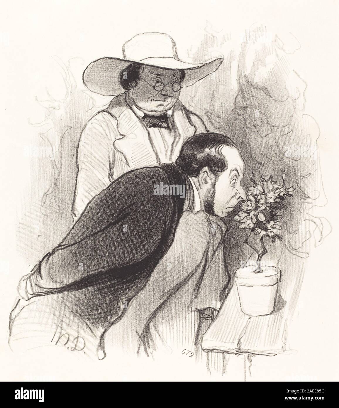 Honoré Daumier, Un Triomphe de botaniste, 1844 Un Triomphe de botaniste ...