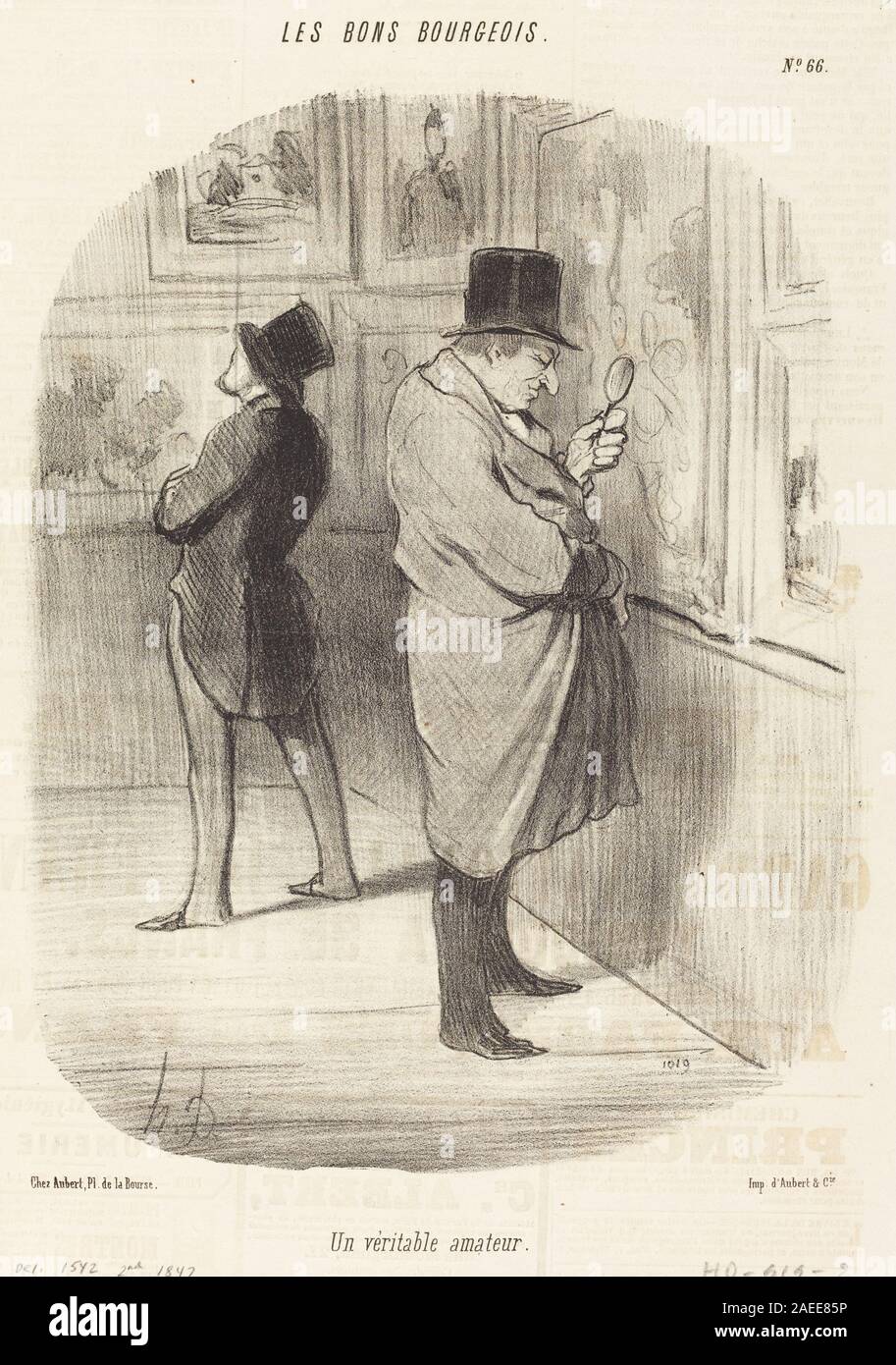 Honoré Daumier, Un Veritable amateur, 1847 Un Veritable amateur ... Honoré Daumier, Un Veritable amateur, 1847 Un Veritable amateur ...
