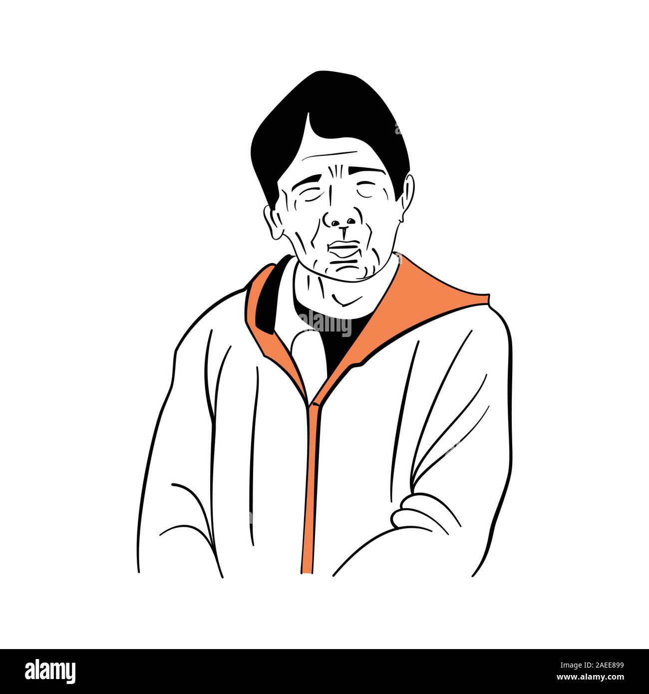 Upper body head face Cut Out Stock Images & Pictures - Alamy