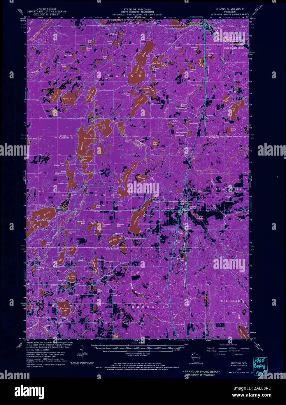 Minong map hi-res stock photography and images - Alamy