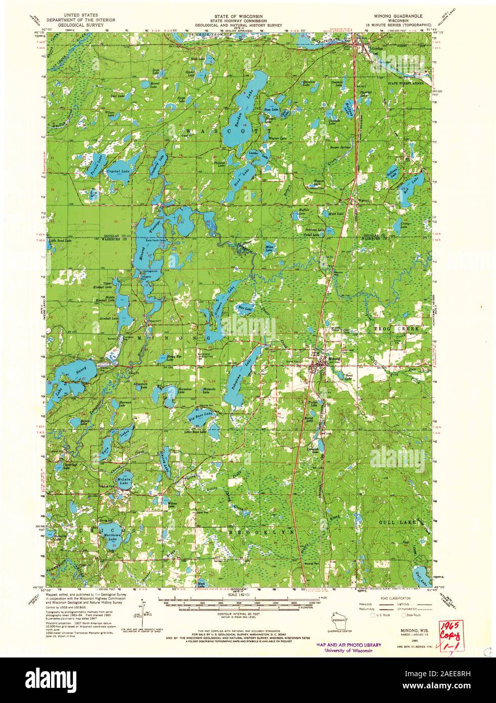 Map of minong Cut Out Stock Images & Pictures - Alamy