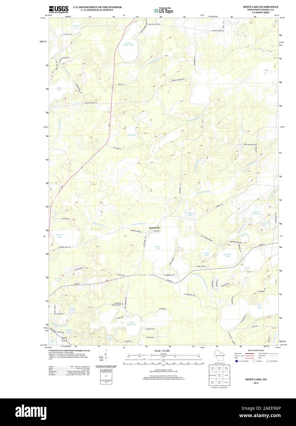 Moen lake hi-res stock photography and images - Alamy