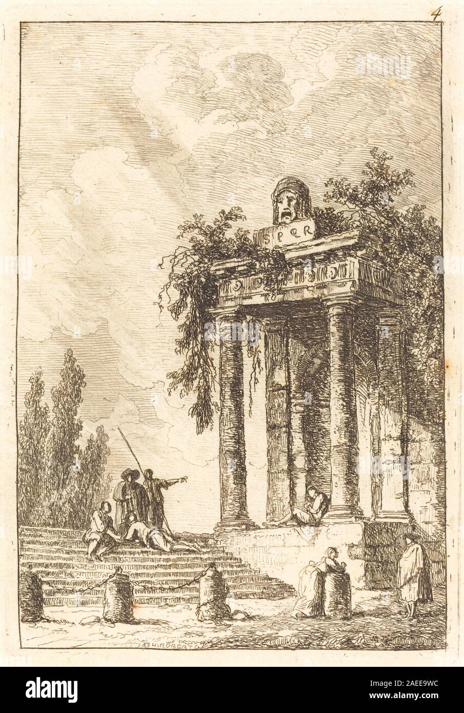 Hubert Robert, Steps to the Four Landmarks Steps to the Four Landmarks ...
