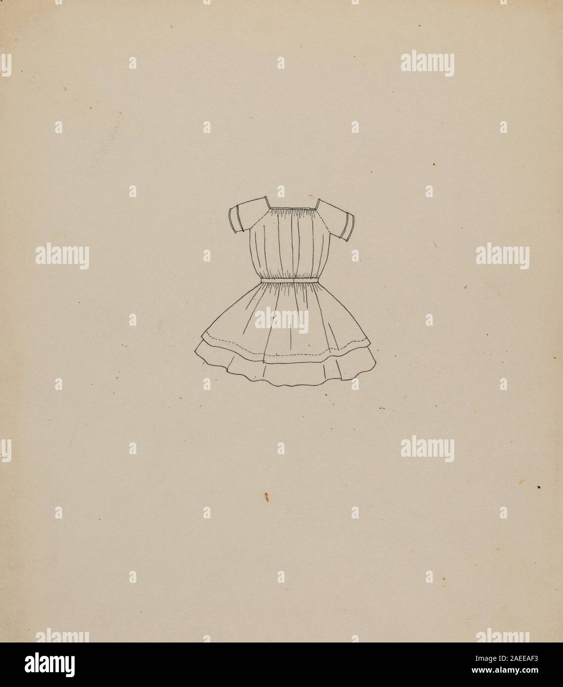 Child's dress by Irene Lawson circa 1936, illustrating 20th-century ...