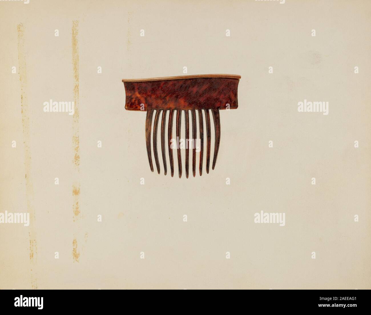 Irene Lawson, Comb, c 1940 Comb; circa 1940 date Stock Photo - Alamy