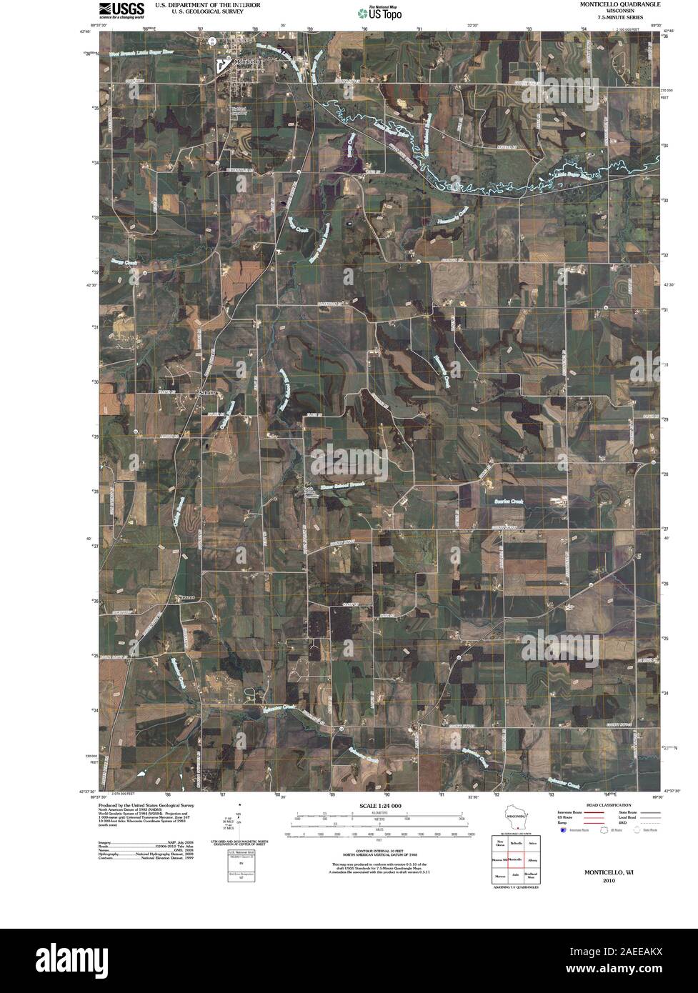 Monticello map Cut Out Stock Images & Pictures - Alamy