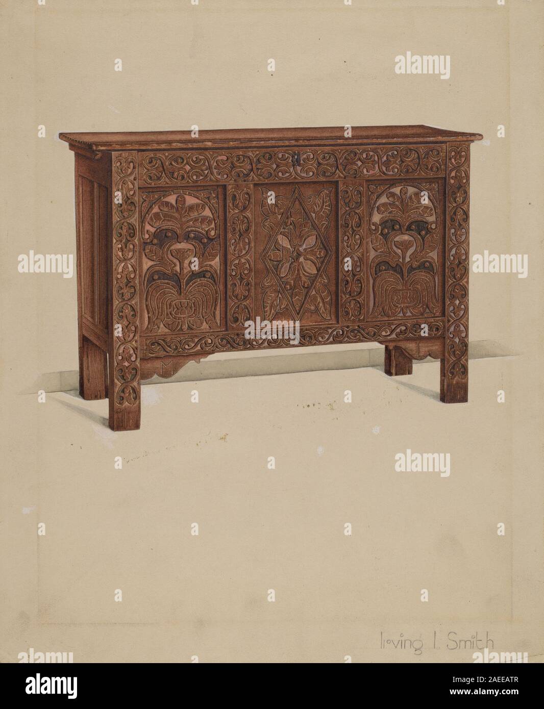 Irving I Smith, Chest, c 1936 Chest; circa 1936 date Stock Photo - Alamy