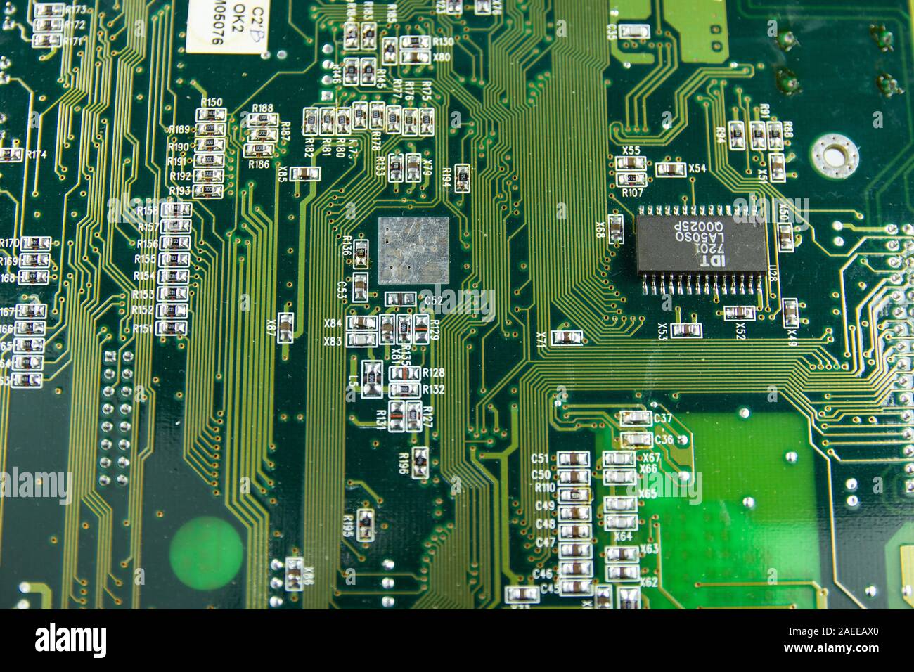 Electronic circuit board part of electronic machine component concept ...
