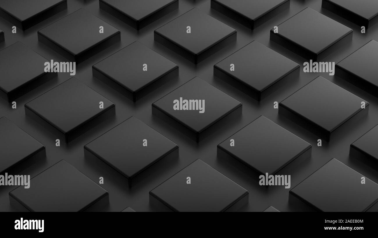 Black cube background. 3d rendering, 3d illustration Stock Photo - Alamy