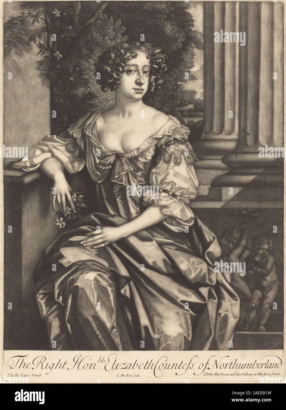 Isaak Beckett after Sir Peter Lely, The Right Honorable Elizabeth ...