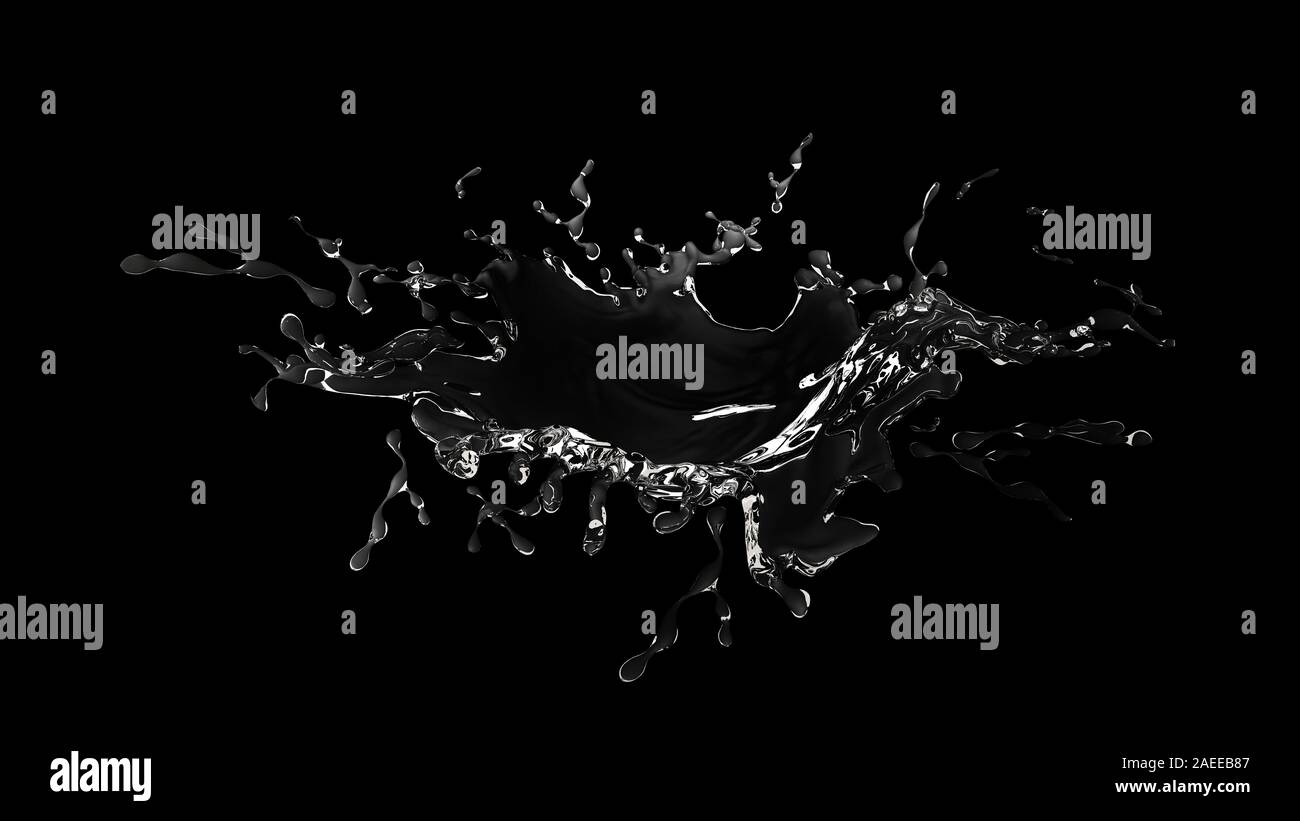 3d water splashes hi-res stock photography and images - Alamy