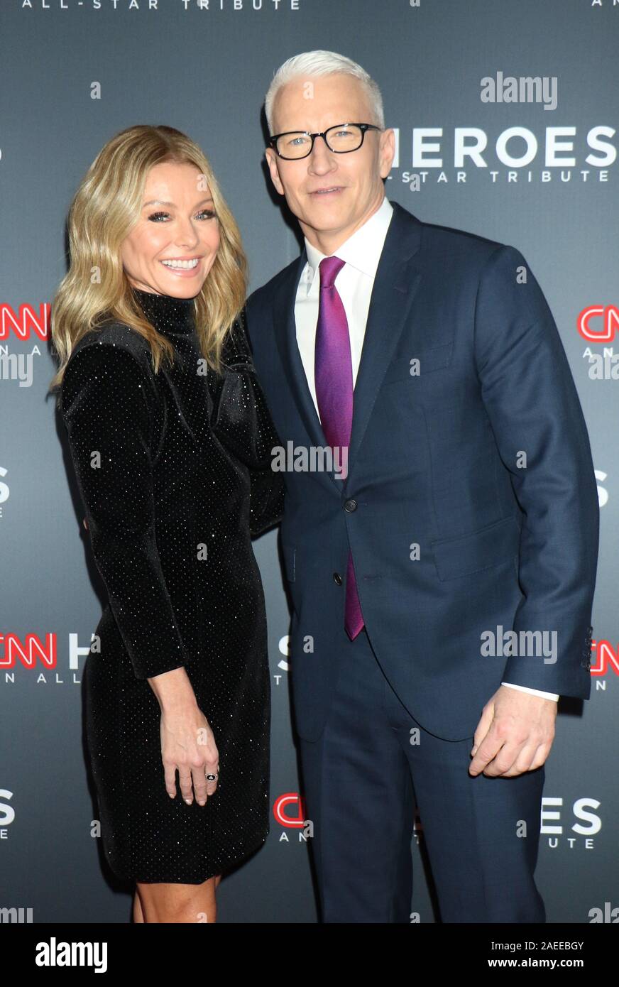 New York, NY, USA. 8th Dec, 2019. Kelly Ripa and Anderson Cooper at the ...