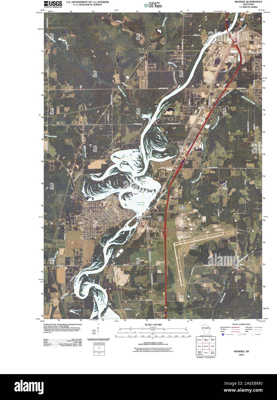 Mosinee Wi Township Map