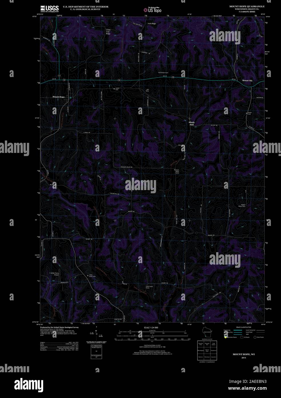 Map of mount hope hi-res stock photography and images - Alamy