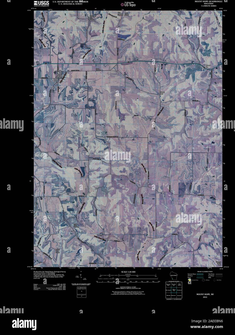 Map of mount hope hi-res stock photography and images - Alamy