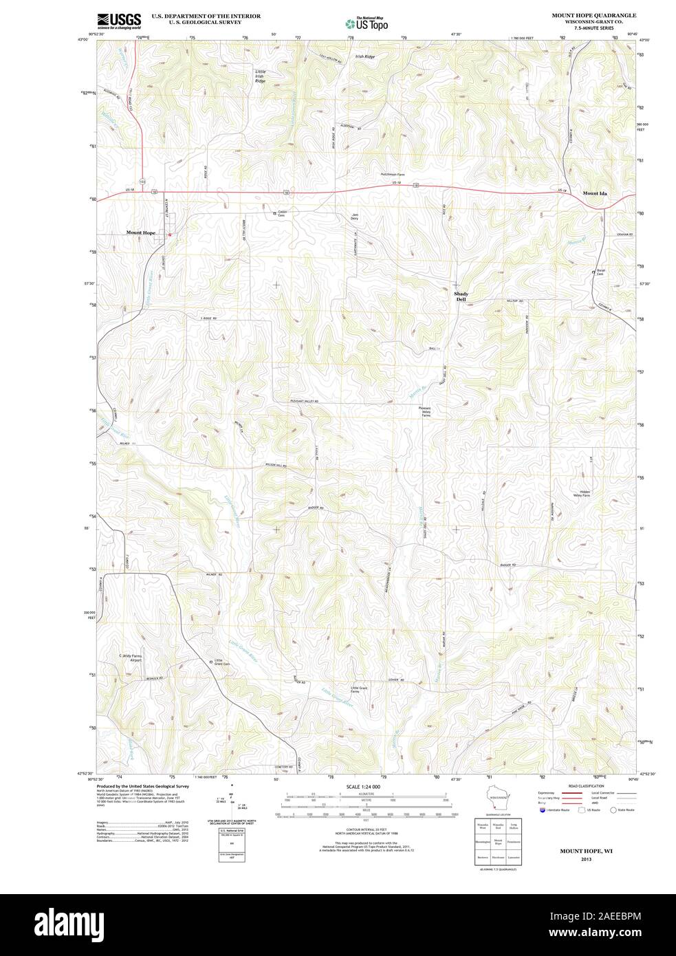 Map of mount hope hi-res stock photography and images - Alamy