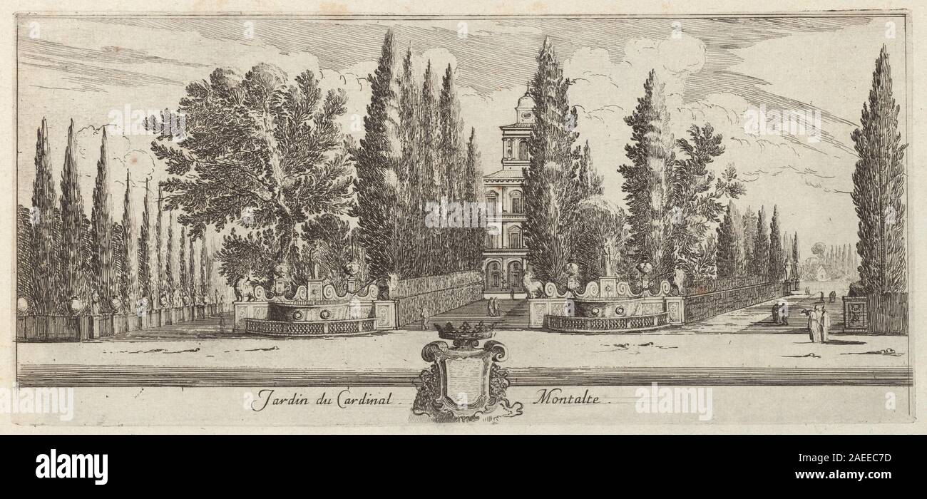 This 1640-1660 view by Israël Silvestre depicts the Jardin du Cardinal ...