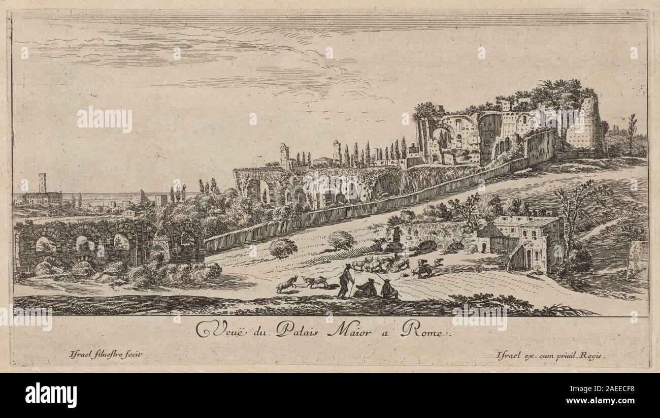 Israël Silvestre, Veuë du Palais Maior a Rome, 1640-1660 Veuë du Palais ...