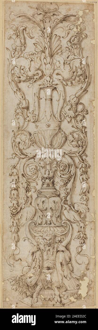 This 16th-century Italian grotesque depicts a satyr integrated into an ...