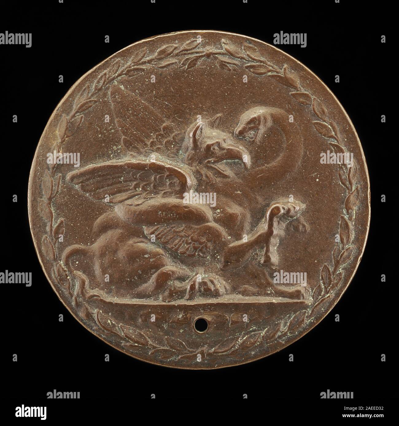 Italian 16th Century, Griffin and Serpent Fighting (reverse), c 1540 ...