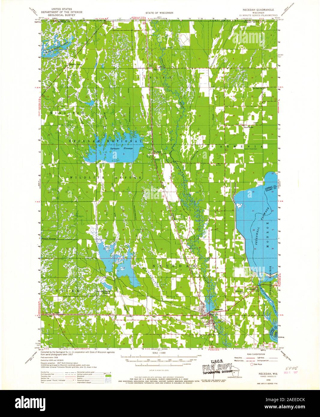 WI Necedah 800412 1958 48000 Restoration Stock Photo - Alamy