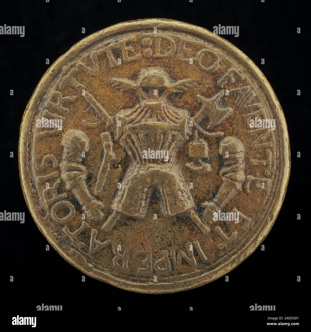 Italian 16th Century, Trophy of Arms (reverse), 1515 or after Trophy of ...