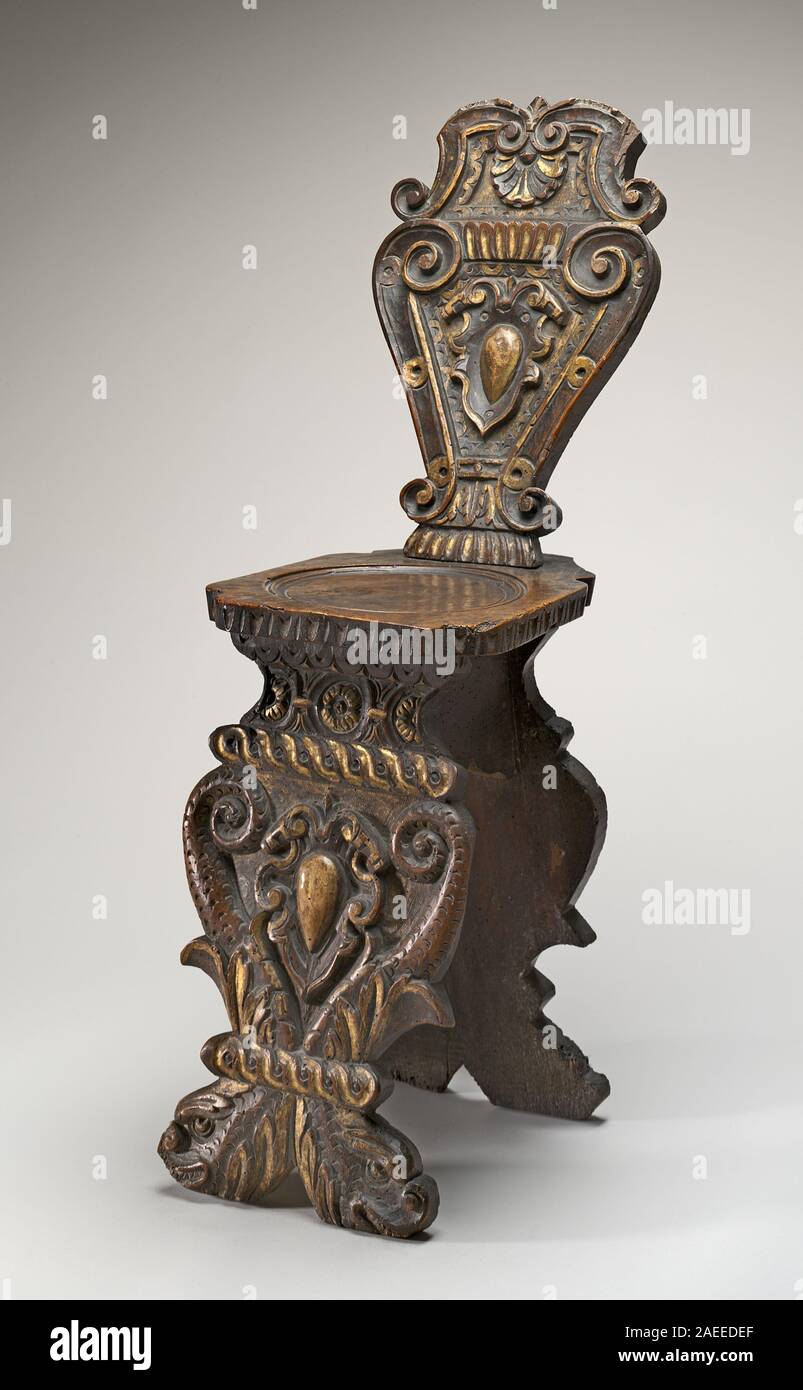 B17508.jpgItalian 16th Century, Walnut Stool (Sgabello), Carved and ...