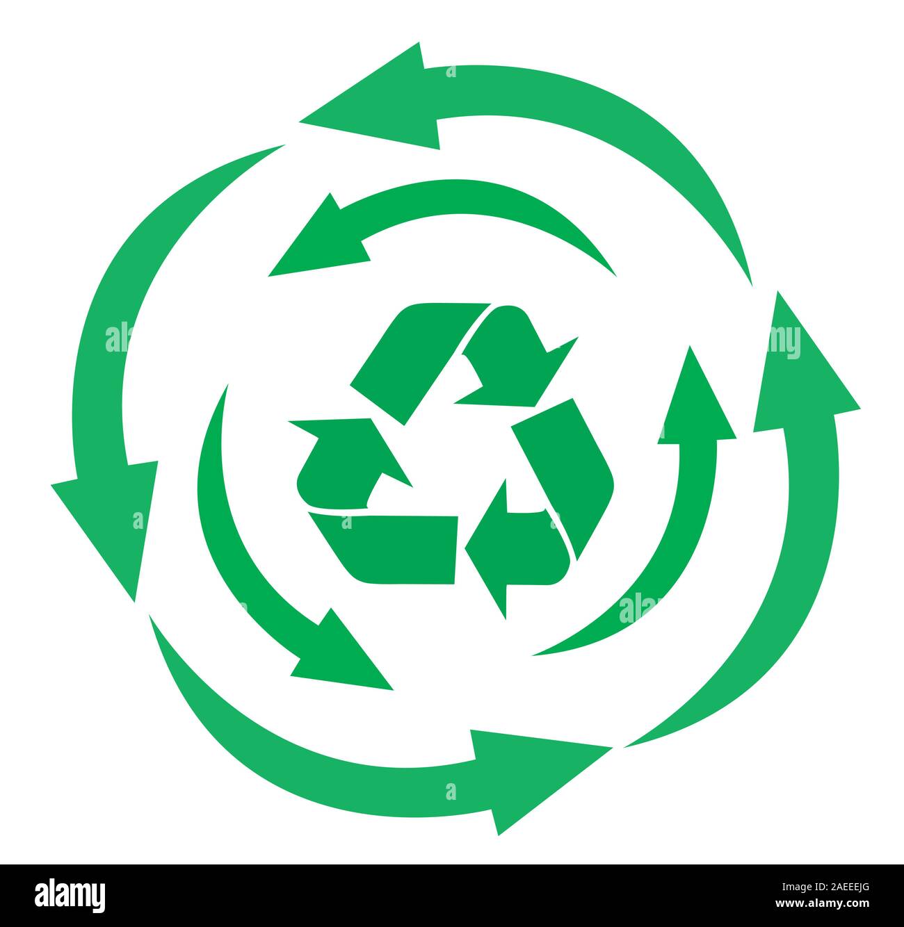 Vector recycle sign illustration Stock Vector Image & Art - Alamy