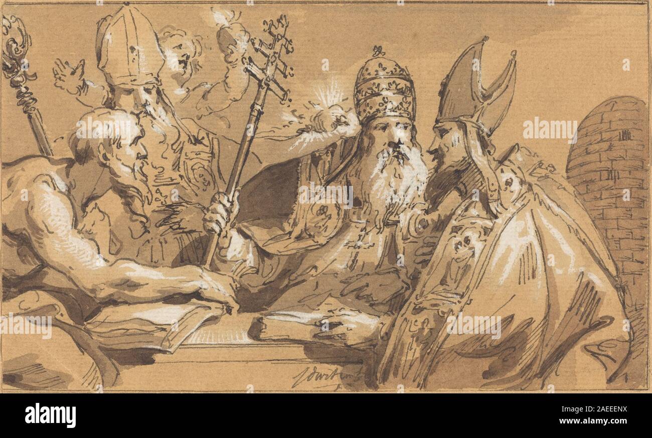 Four fathers of the church hi-res stock photography and images - Alamy
