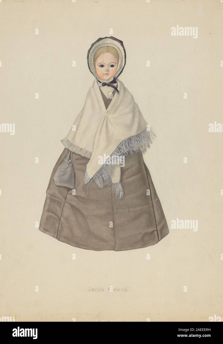 Quaker Doll, 1935-1942 by Jacob Gielens is a handmade figure with ...