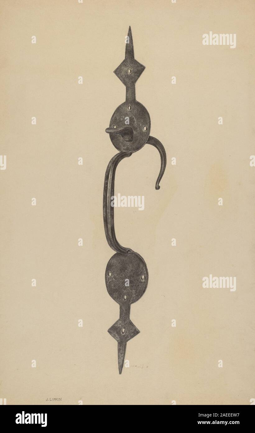 Jacob Lipkin, Door Handle with Thumb Press, c 1939 Door Handle with ...