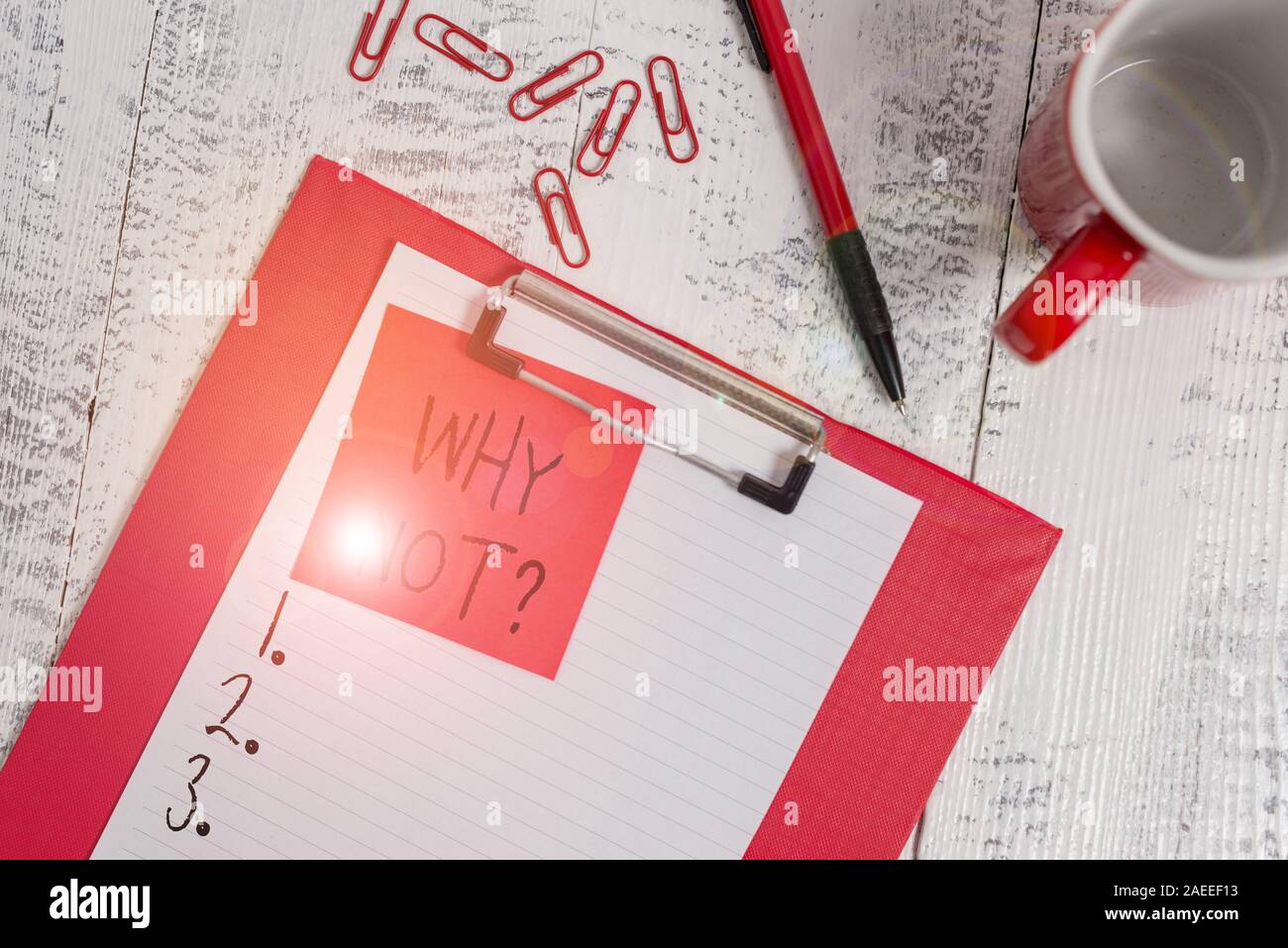 Handwriting text Why Notquestion. Conceptual photo it is used to make a ...
