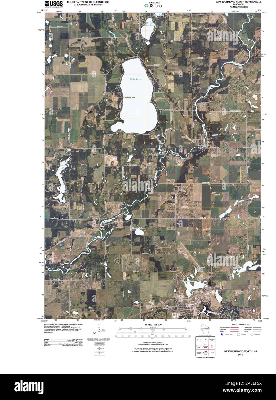 Map of new richmond Cut Out Stock Images & Pictures - Alamy