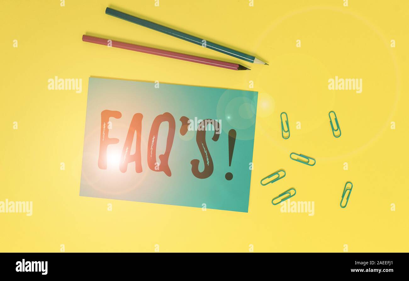 Conceptual Hand Writing Showing Faq Concept Meaning A List Of Questions And Answers Relating To