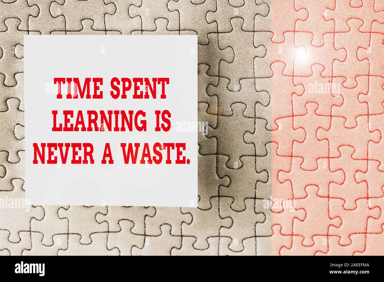 Text sign showing Time Spent Learning Is Never A Waste. Business photo ...