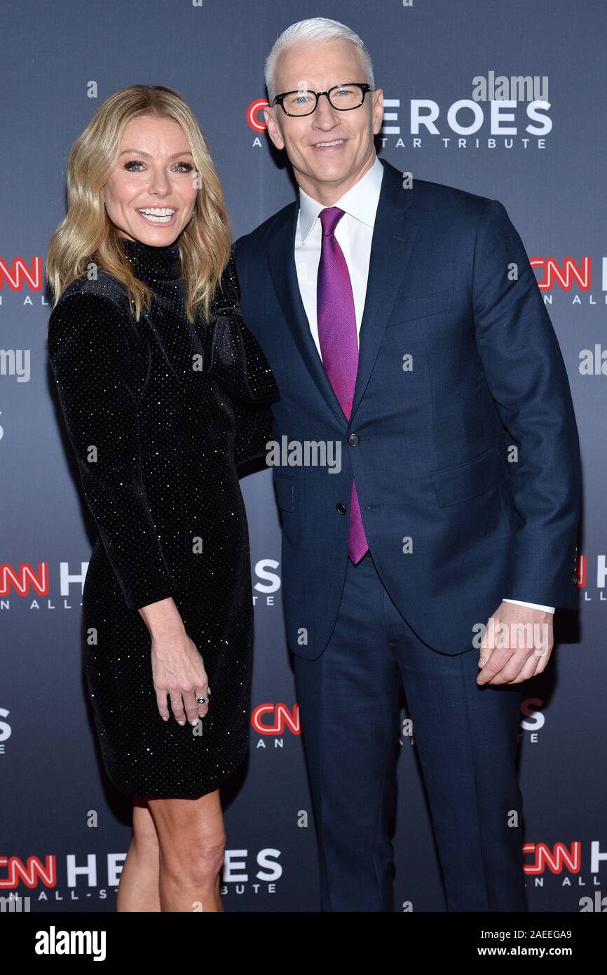 (L-R) Kelly Ripa and Anderson Cooper attend the 13th Annual CNN Heroes ...