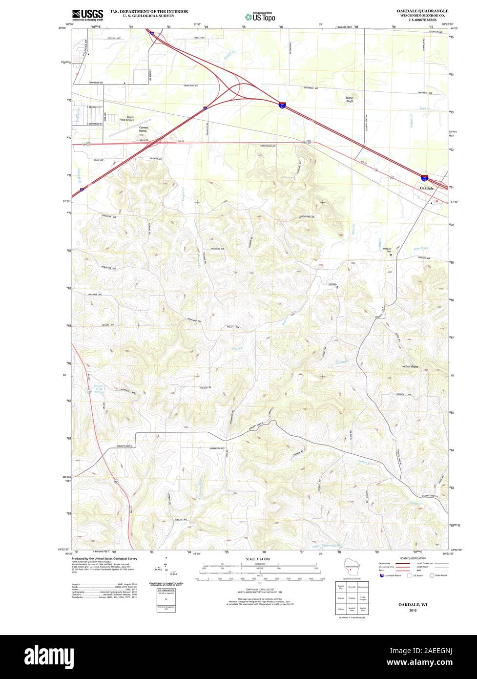 Oakdale map Cut Out Stock Images & Pictures - Alamy