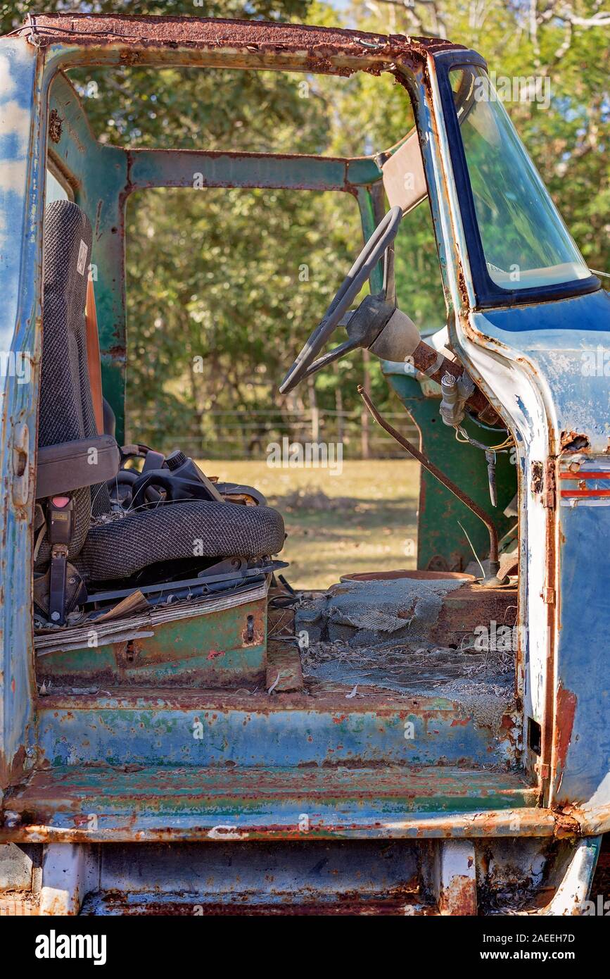 Wrecked car interior hi-res stock photography and images - Alamy