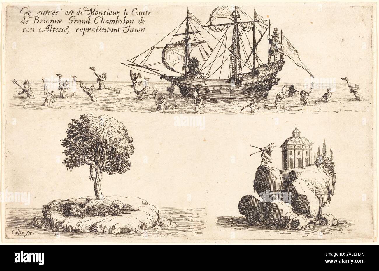 Jacques Callot, Entry of M le Comte de Brionne, Grand Chamberlain of ...