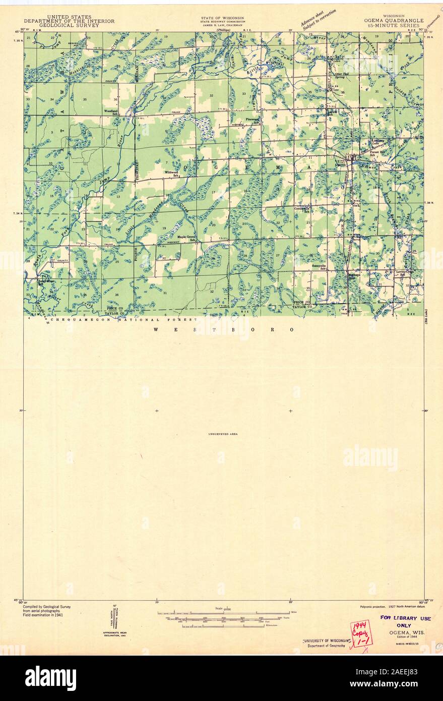 Map of ogema hi-res stock photography and images - Alamy