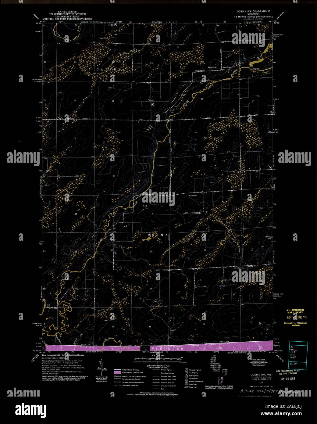 Map of ogema hi-res stock photography and images - Alamy