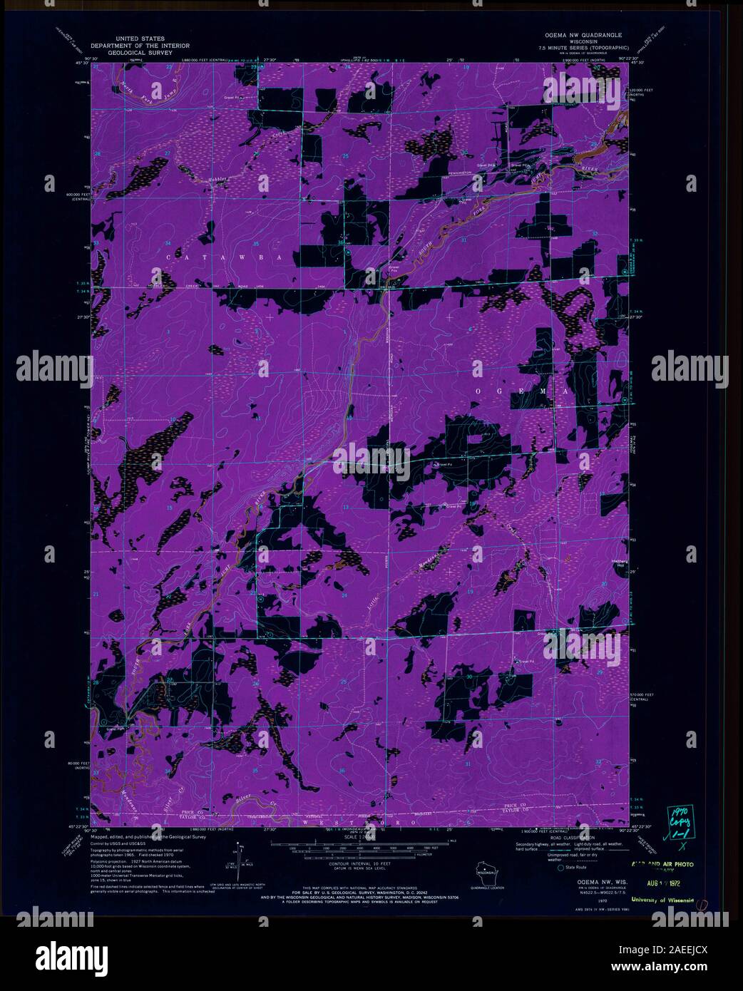Map of ogema hi-res stock photography and images - Alamy