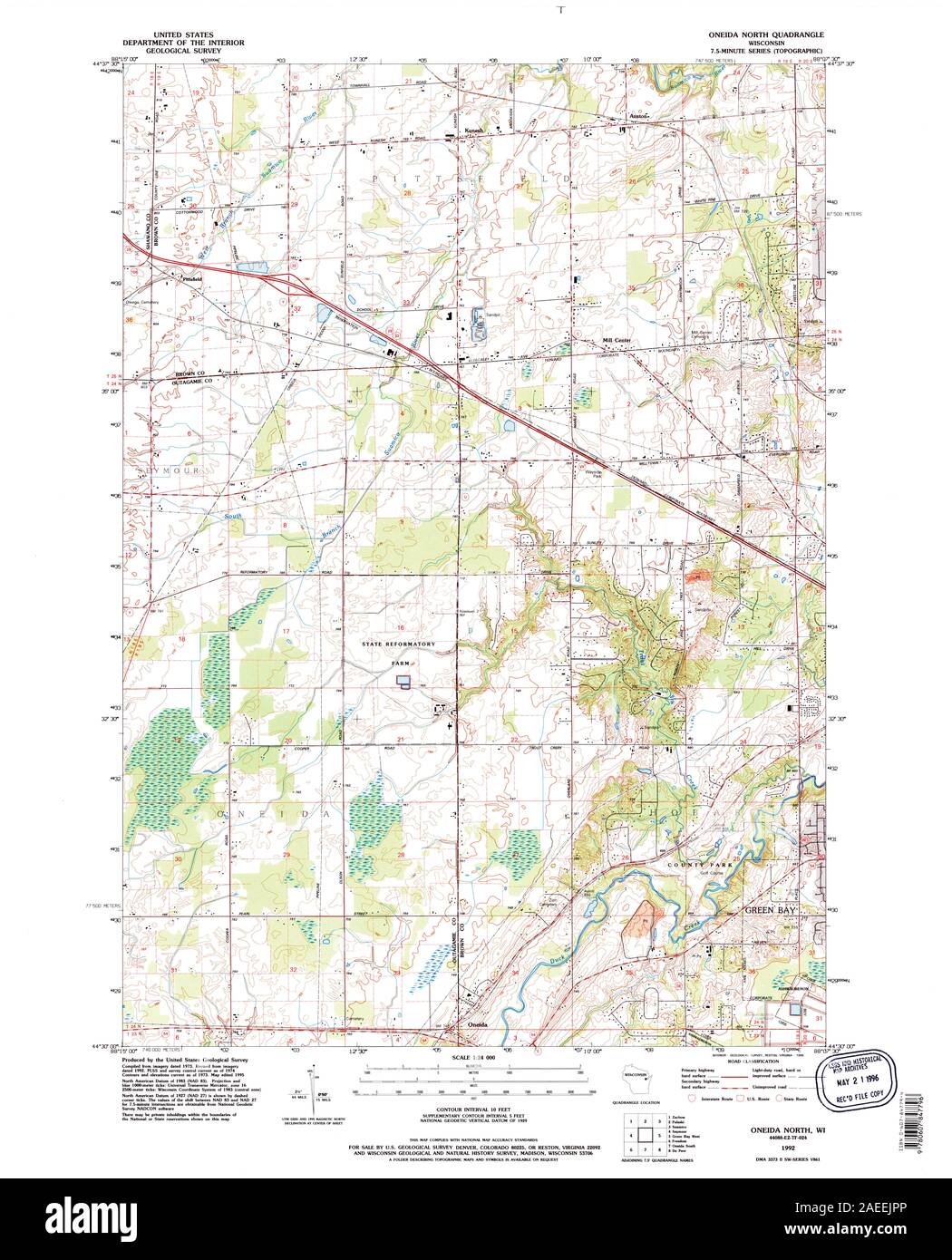 Oneida map Cut Out Stock Images & Pictures - Alamy