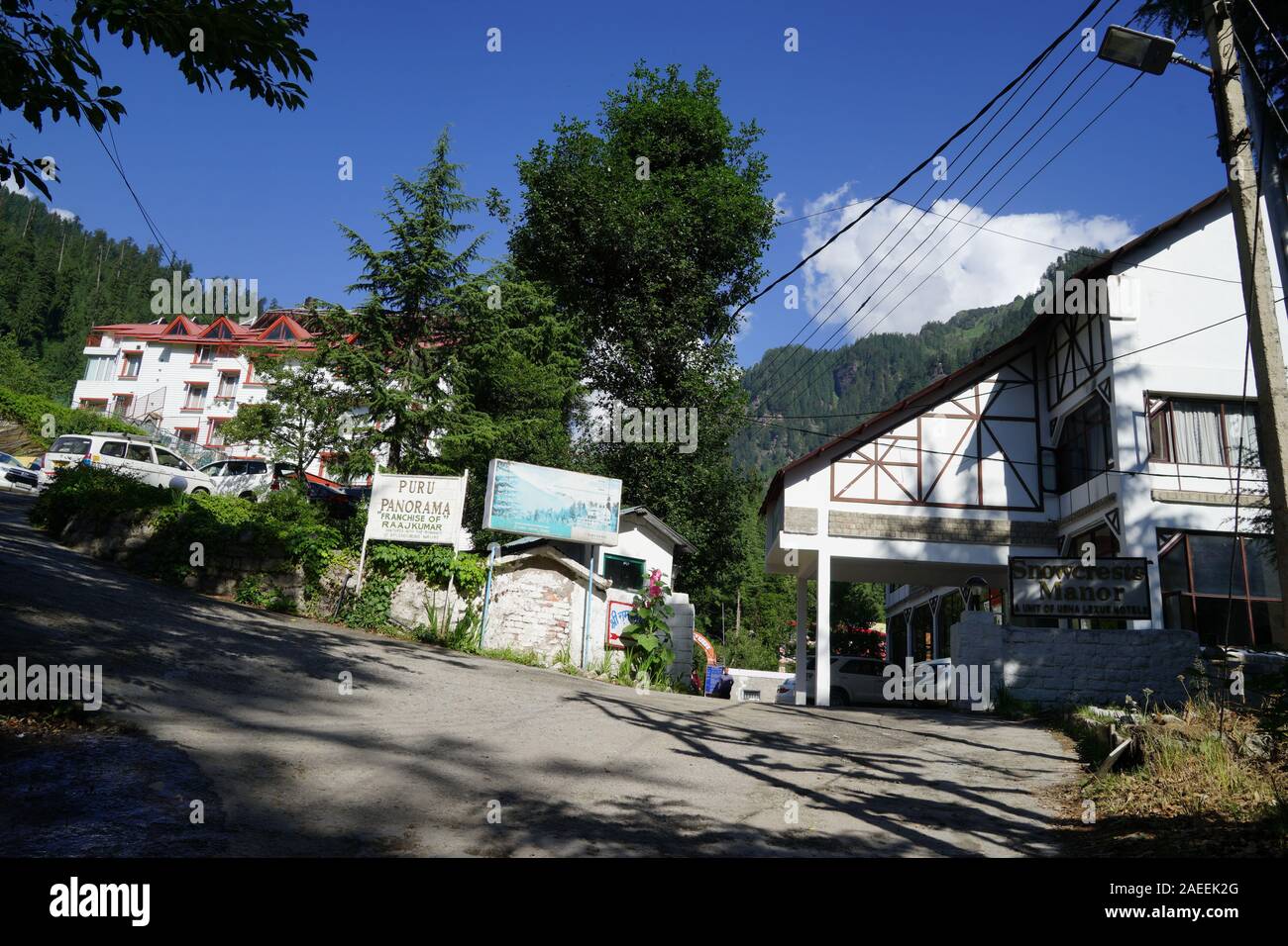 Hotel Snow crest Manor, Manali, Himachal Pradesh, India, Asia Stock ...
