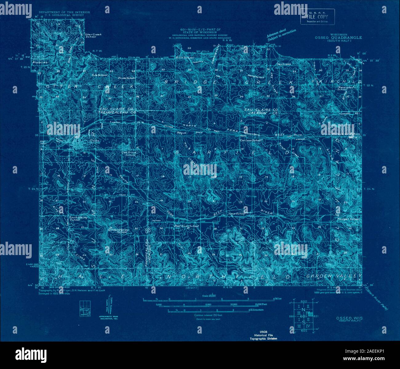 Map of osseo hi-res stock photography and images - Alamy