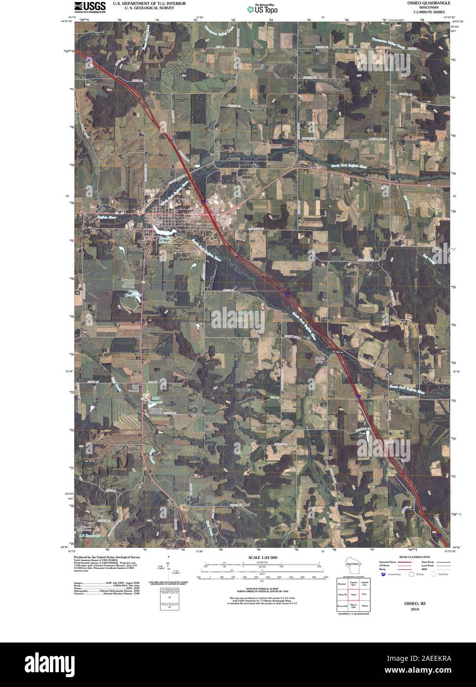 Osseo map hi-res stock photography and images - Alamy