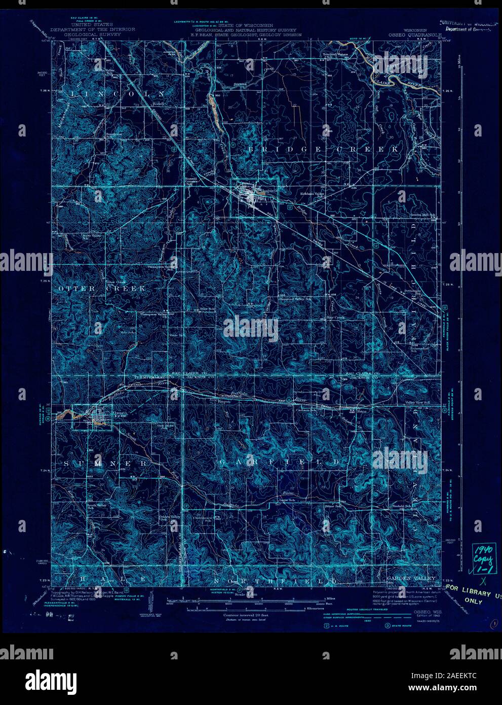 Osseo map hi-res stock photography and images - Alamy