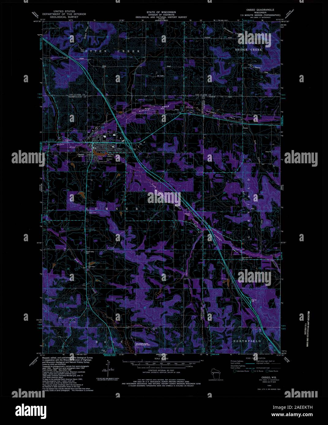 Map of osseo hi-res stock photography and images - Alamy