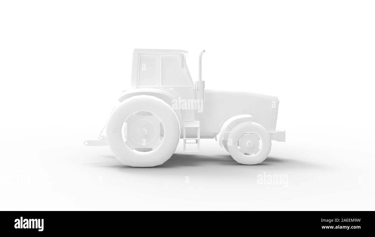 3d rendering of a tractor isolated in a studio background Stock Photo ...