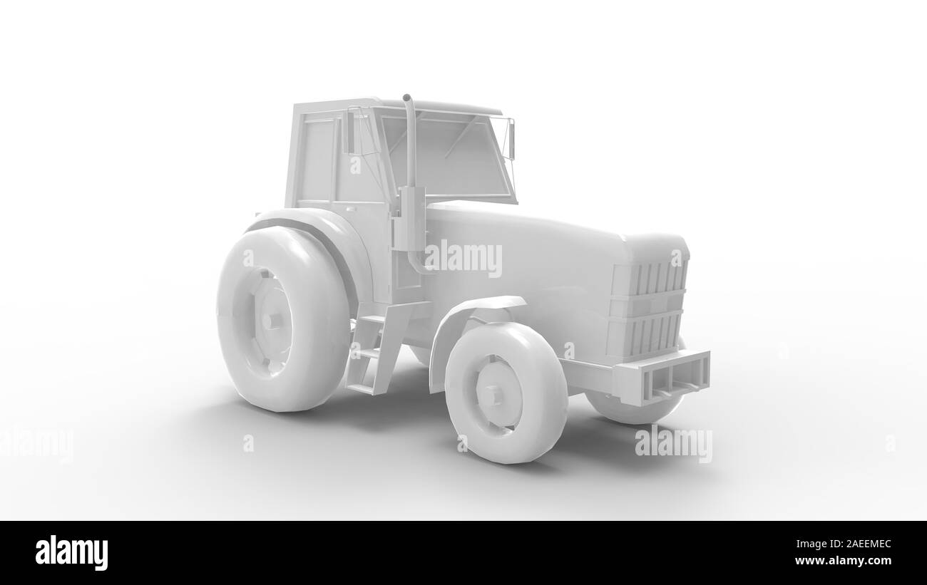 3d rendering of a tractor isolated in a studio background Stock Photo ...